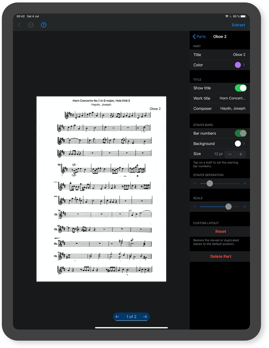 Extract parts from a Score - Partifier